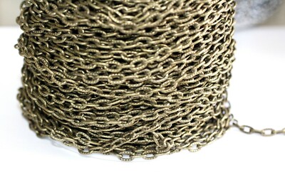 25ft 7.2x4.4mm Antique Bronze Cable Chain 1-3 day Ship | eBay