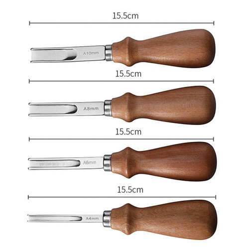 4pcs Practical Edge Beveler Leather Skiving Skiving Trimming Edge ...
