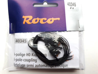 Roco 40345 stromführende Kupplungen 4-polig Spur H0, 2 Stück, NEU OVP ...