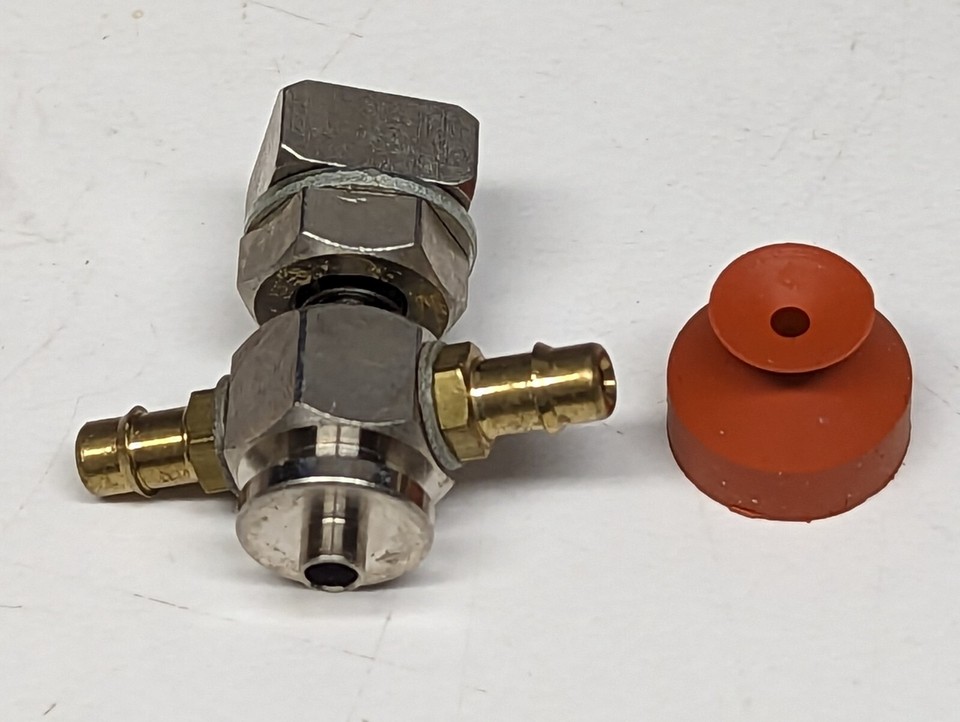 New 10mm Red Silicone Suction Cup w/ Level Compensator, 3.7mm Travel, 3 ...