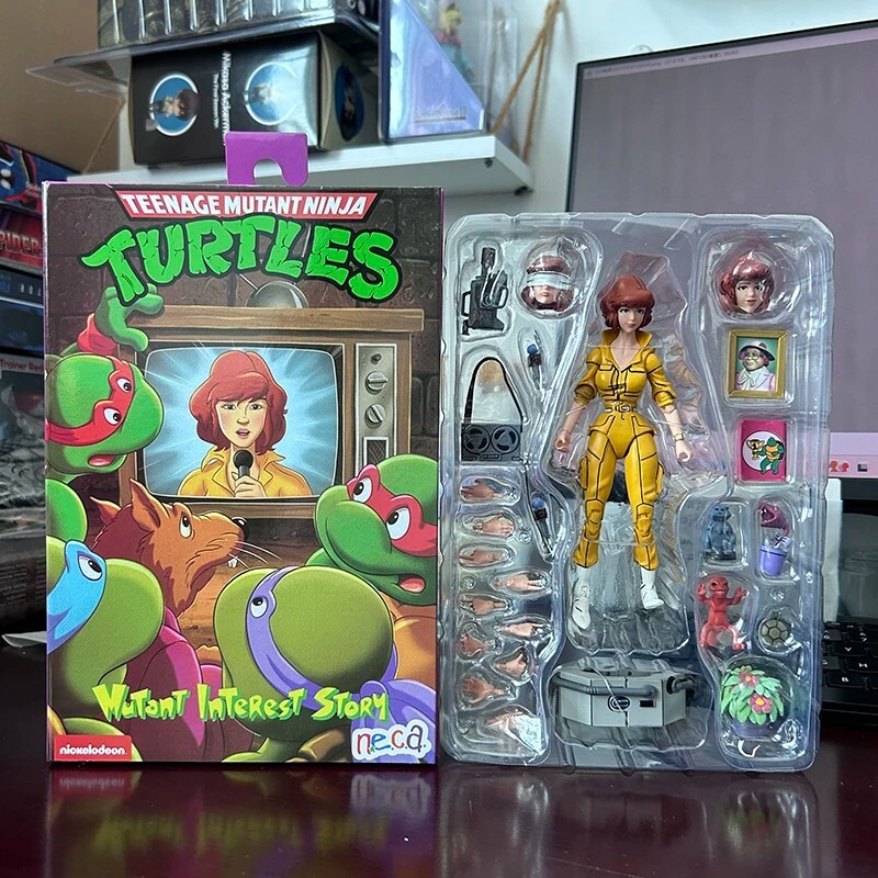 NECA Teenage Mutant Ninja Turtles Mutant Interest Story April O'Neil IN ...