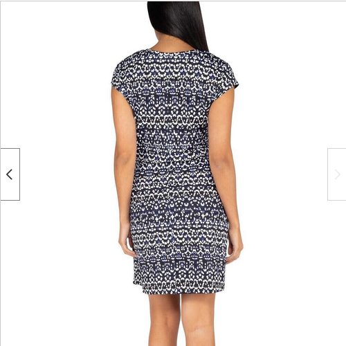 NICOLE MILLER WOMEN'S KNOT BLUE PATTERN DRESS(BLUE XL)NWT | eBay