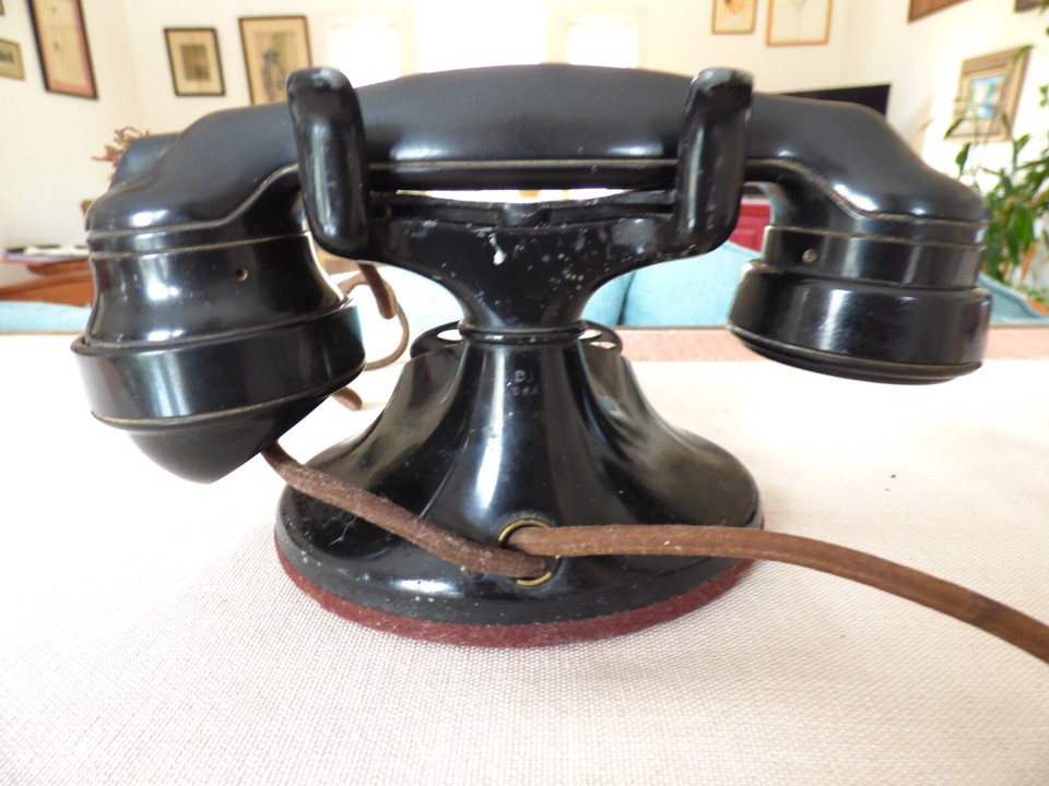 Antique Western Electric 202 Telephone w E1 handset & 4H dial | eBay