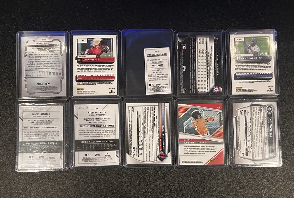 Huge MLB Baseball Collection Lot with Autos, Numbered Cards, Refractors ...