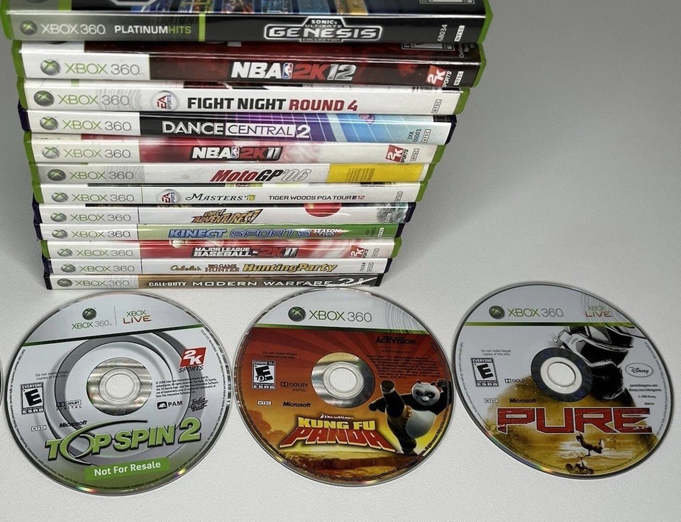Xbox 360 Games Lot Of 15 Bundle With Cases Except 3 Games ( Bundle Not ...