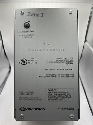 Crestron CLS-EXP-DIM (6502249) iLux Universal Dimmer Expansion Module ...