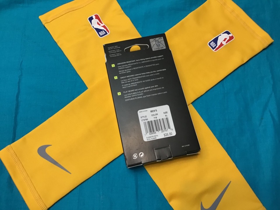 Nike NBA Elite Basketball Arm Sleeve Set in Box Choose Colors and Sizes ...