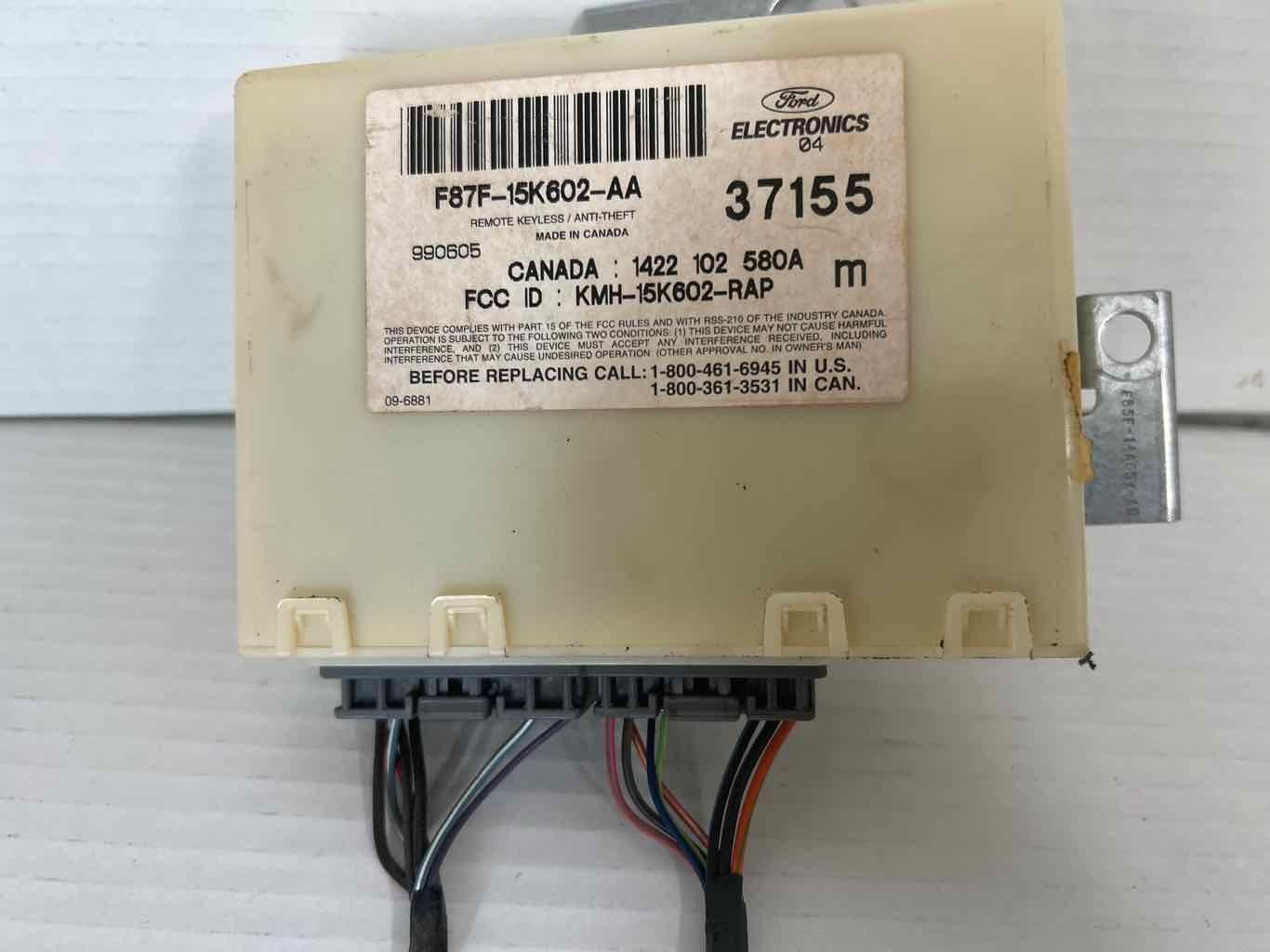 1998 2000 Ford F-150 Expedition Anti-Theft Keyless Entry Module F87F ...