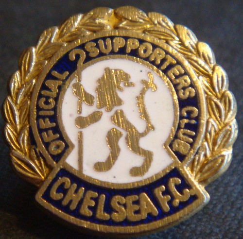 CHELSEA FC Vintage OFFICIAL SUPPORTERS CLUB Badge Maker COFFER N'ton ...