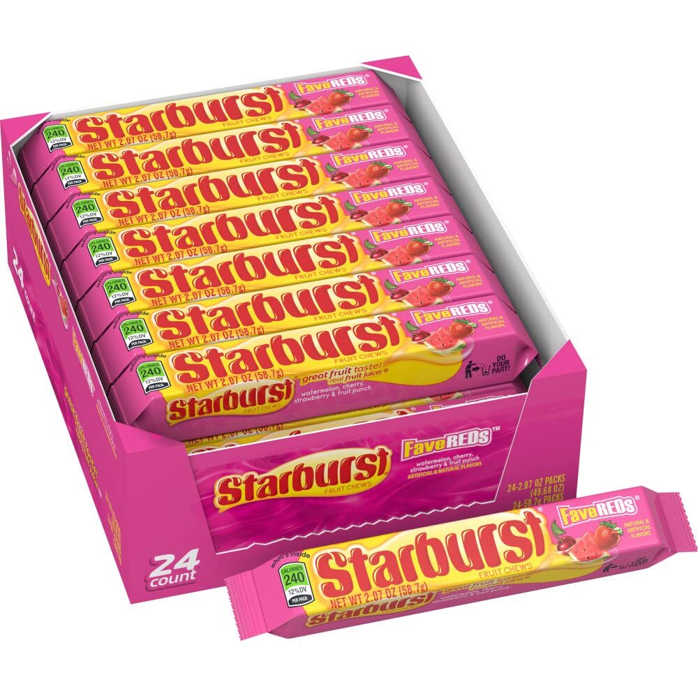 Strawberry Starburst Bulk Starburst Fruit Chews All Pink 57.6g