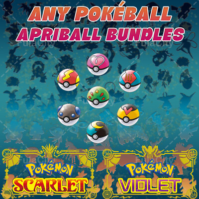 POKEMON SCARLET VIOLET BALLS ANY POKEBALL APRIBALL BUNDLES | eBay