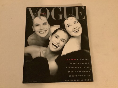 VOGUE Italia December 1988 Lauren Hutton, Isabella Rossellini ...