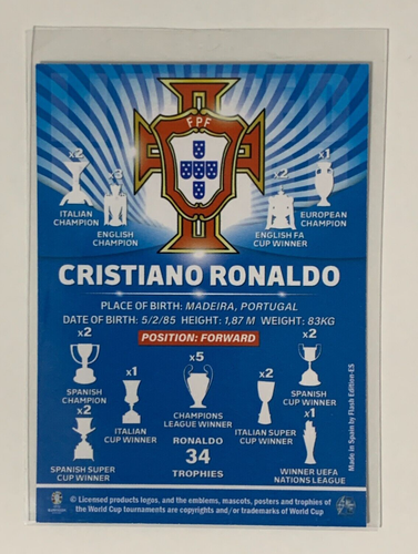 2024 UEFA EURO GERMANY EF Card #E02 MGK2 CRISTIANO RONALDO FOIL ...