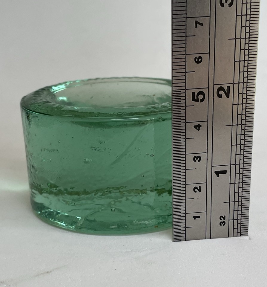 Antique Aqua Green Blue Glass Piano Insulator R H Thomas Inventor ...