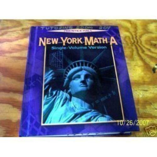 New York Math A: Single Volume Version - Hardcover - ACCEPTABLE | eBay