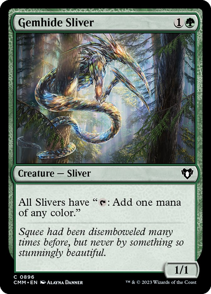 MTG Commander EDH Sliver Hivelord 100 Cards Custom Deck 5 Color Slivers ...