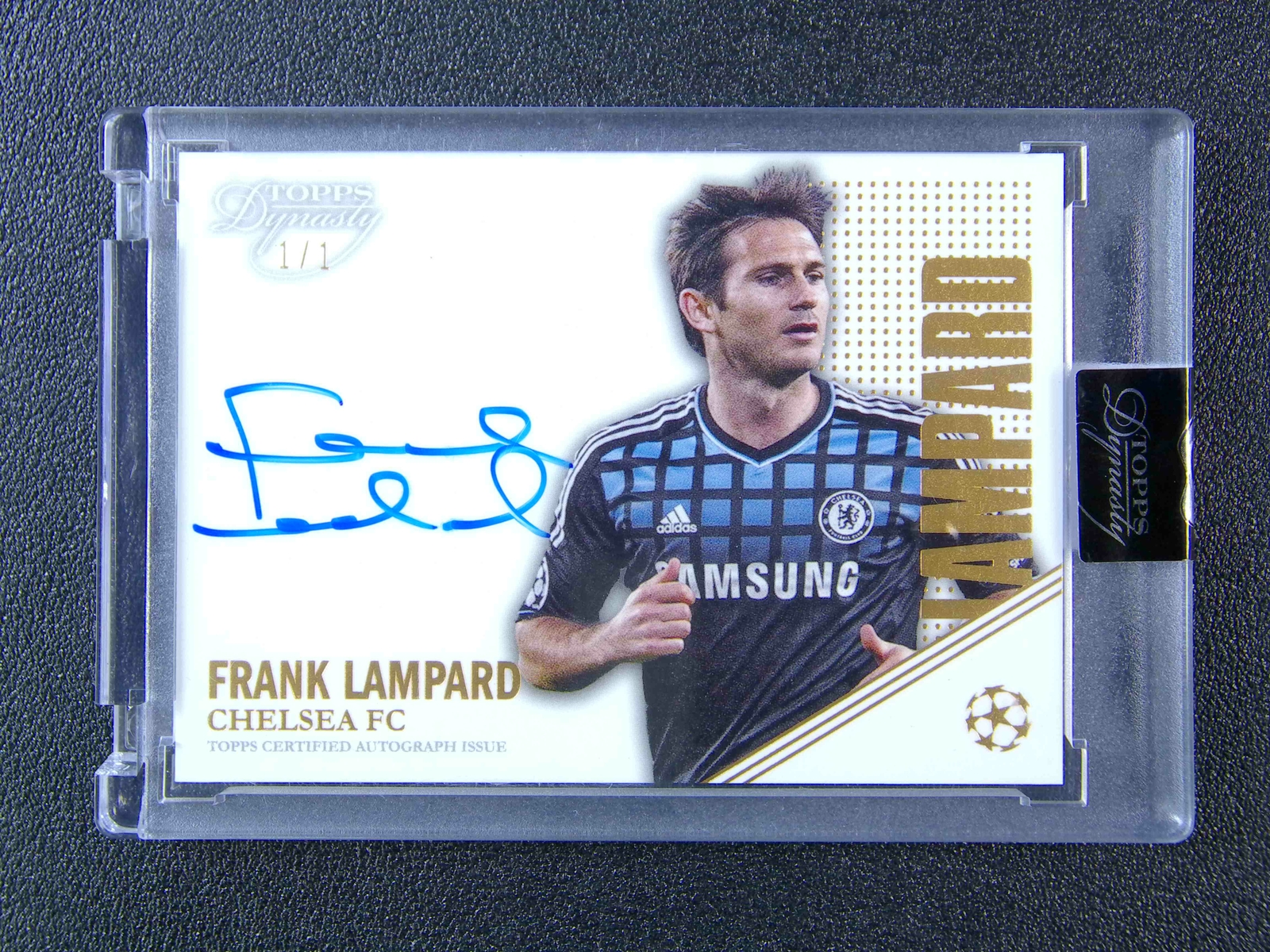 2022-23 Topps Dynasty UEFA Frank Lampard One of One Gold Auto Chelsea 1 ...