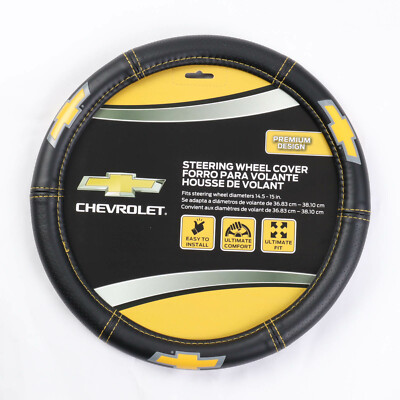 New CHEVY ELITE Synthetic Leather Car Truck SUV Speed Grip Steering ...