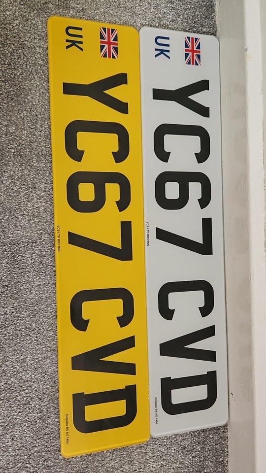 UK NEW Road Legal Car Reg Registration Number Plates FRONT & REAR | eBay UK