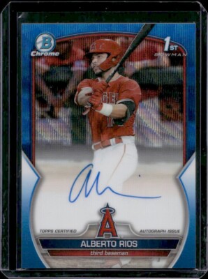 2023 Bowman Draft Chrome Prospect Autograph Alberto Rios RC AU /150 ...