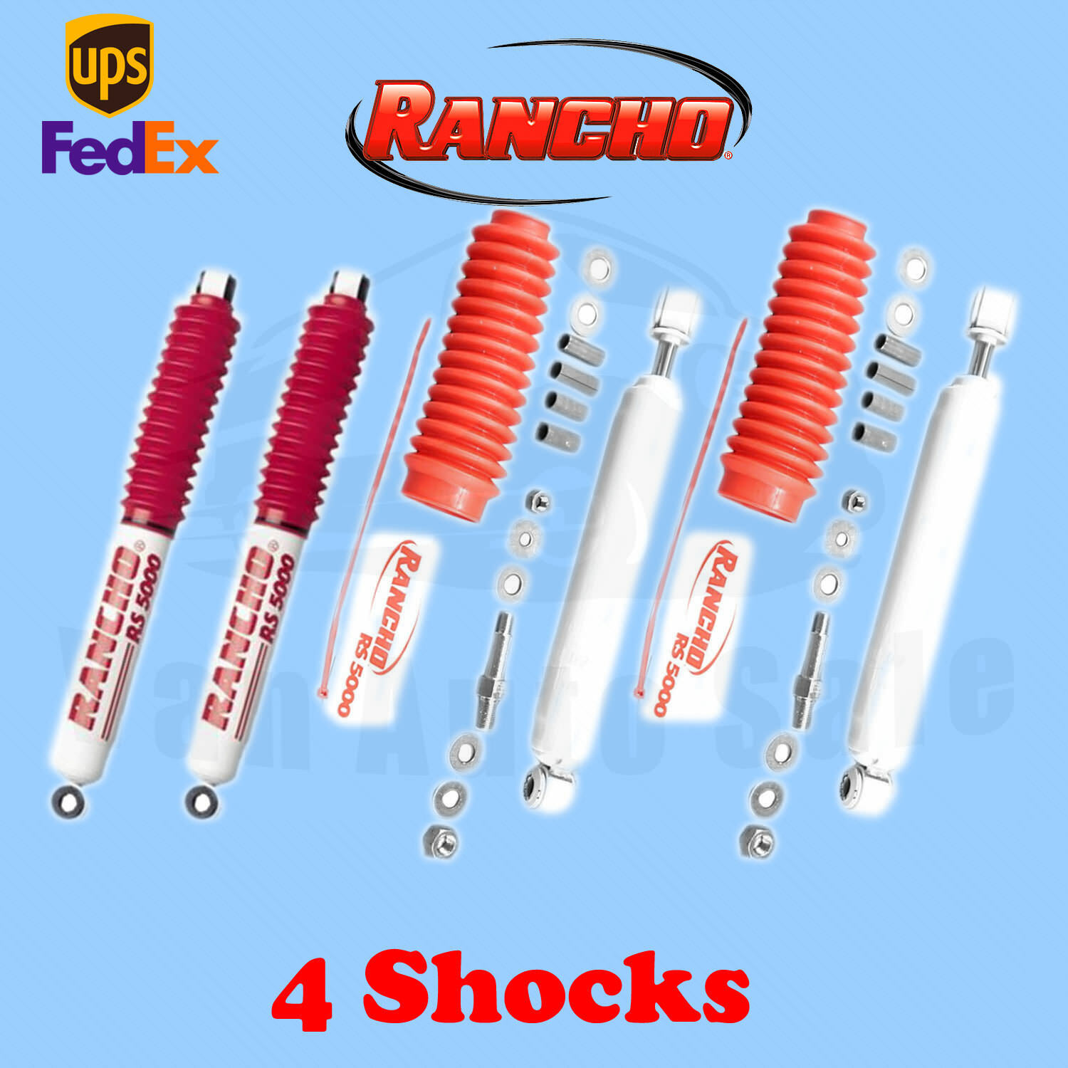 1964-1974 Toyota FJ40 Landcruiser 4WD Rancho RS5000X 2-3" Lift Shocks ...