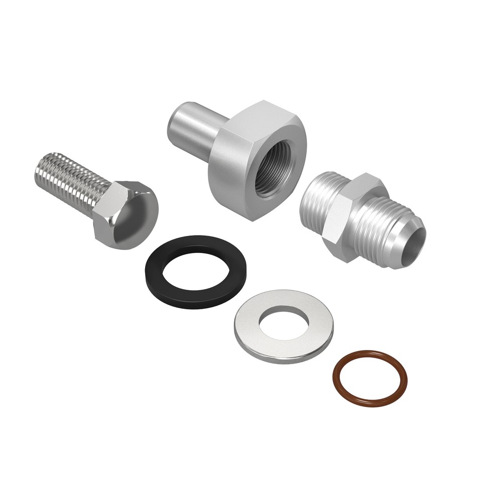 No Welding Aluminum Universal 8AN Fuel Tank Return Line Fitting Bung ...