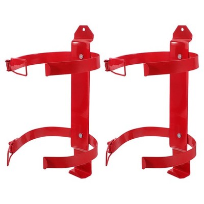 2Pcs Fire Extinguisher Bracket Wall Mount Red Stand for Home Use | eBay ...