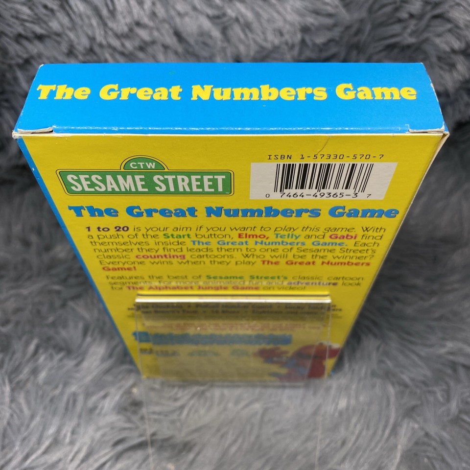 Sesame Street - The Great Numbers Game VHS 1998 Classic Cartoon Movie ...