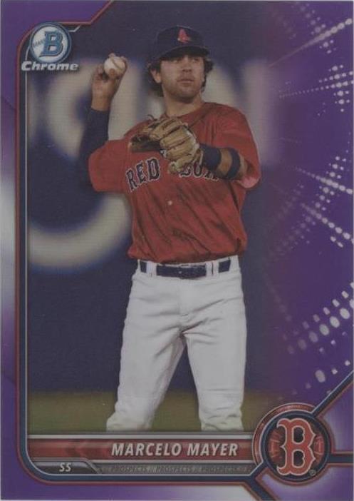 2022 Bowman Draft - Chrome Marcelo Mayer #BDC-123 Purple Refractor /250 ...