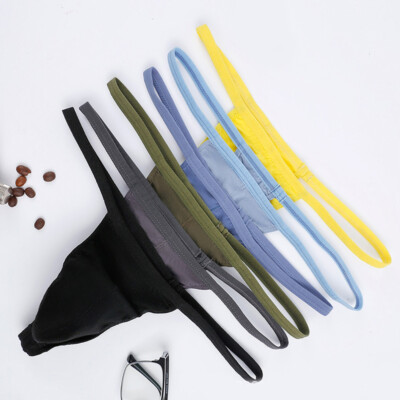 Men Sexy G-string Briefs Thong Bikini Underwear T Back Pouch Panties ...