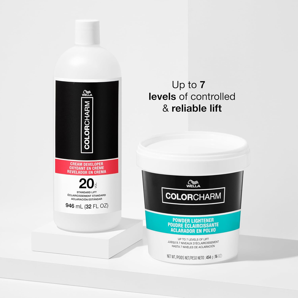 WELLA Color Charm 10 Vol Cream Developer, for Optimal Gray Blending and ...