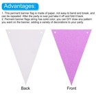 2 Pcs 20 Feet Dark Purple Pennant Banner Flags String Triangle Hanging ...