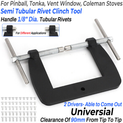 Semi Tubular Rivet Tool For 1/8" Dia.Tubular Rivets Tonka Vent Window ...