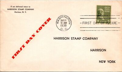 1938 FDC - Harrison Stamp Company - Washington DC - F21263 | eBay