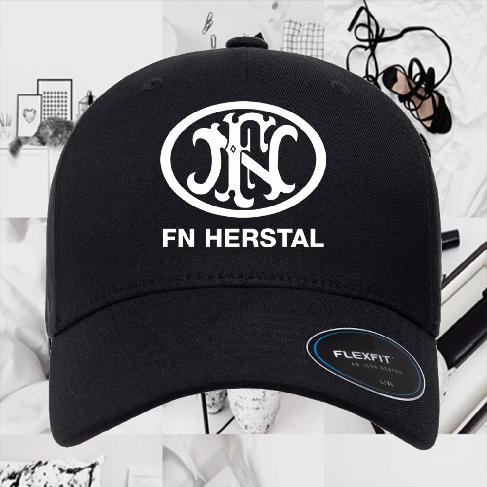 FN Herstal Firearms Guns Black Hat Baseball Cap Size S/M & L/XL | eBay