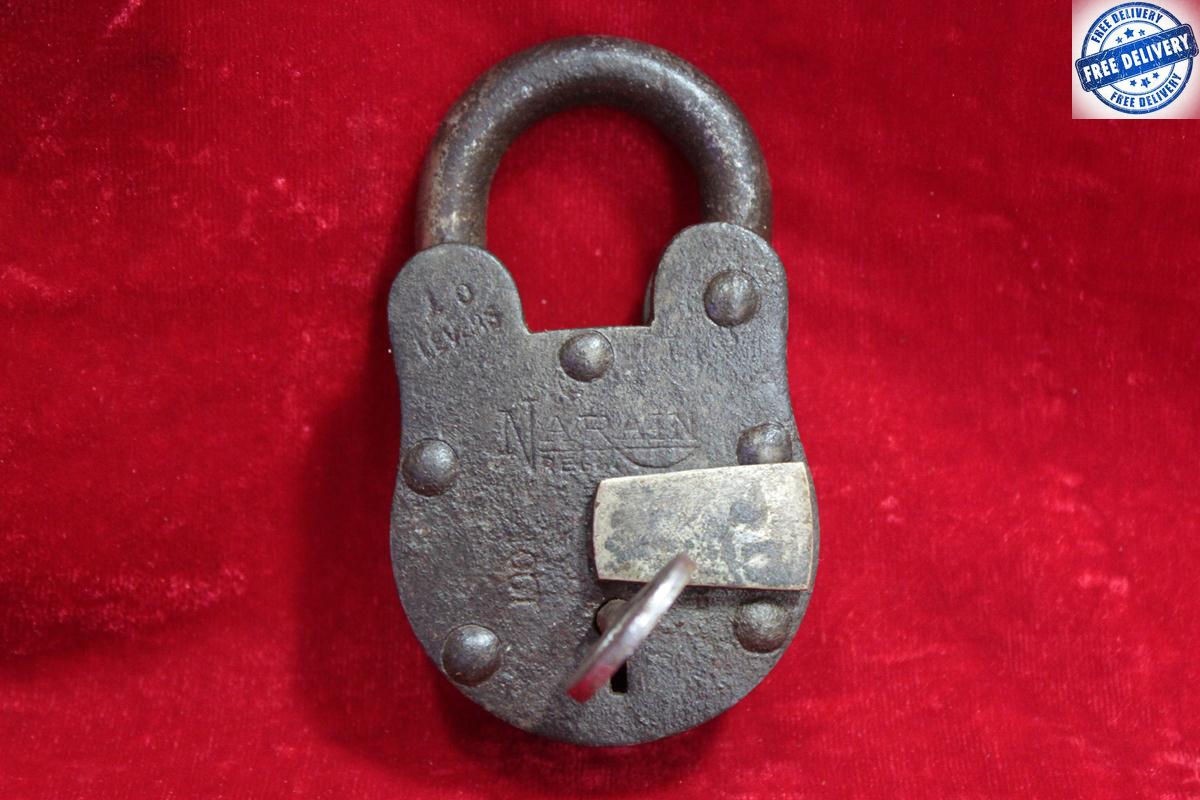 Iron Brass Lock and Key 1900s Old Antique Vintage Rare Collectible | eBay