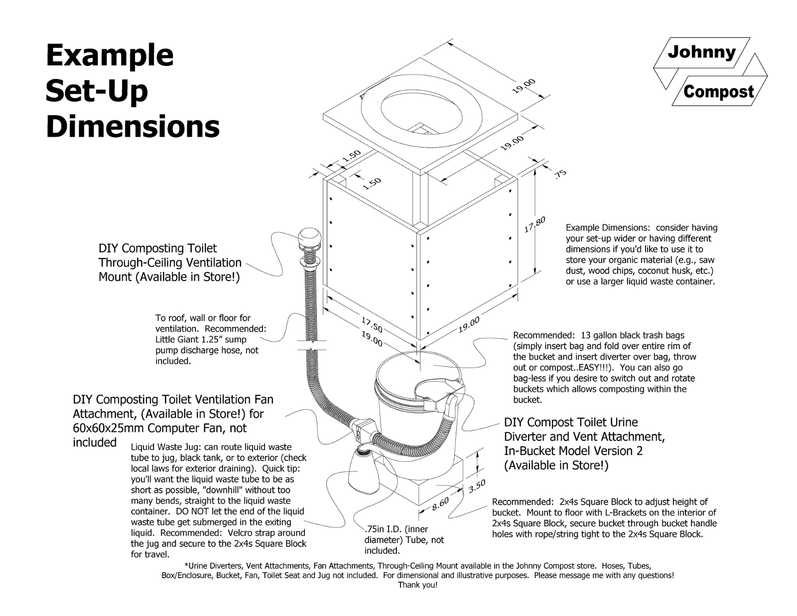 Tubing, Liquid Waste Tube for Urine Diverter | eBay