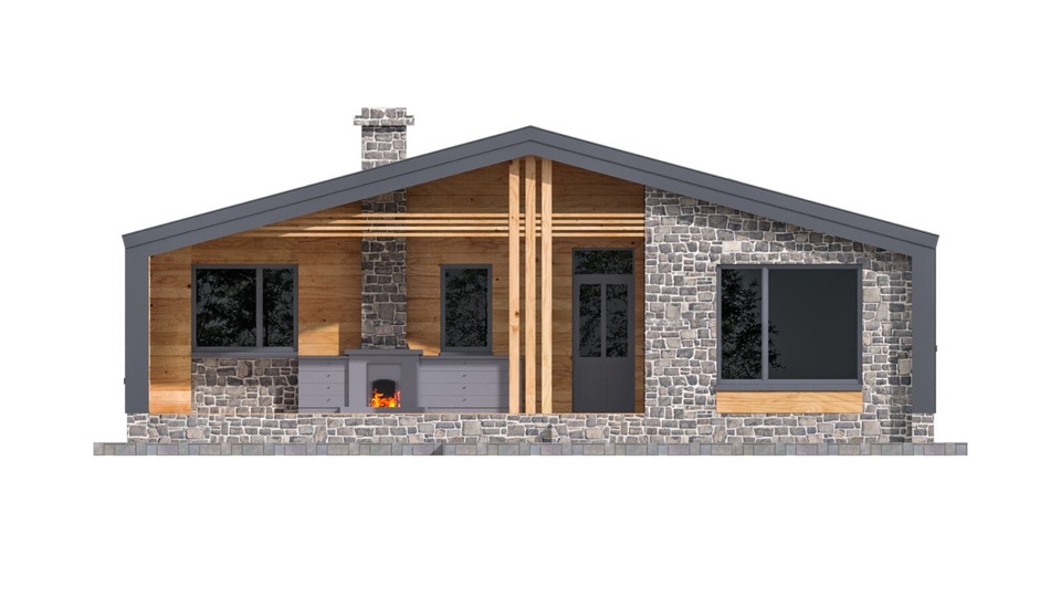 41’x41’ 3 Beds, 1.5 Baths Charming Barnhouse Architectural Plans PDF Download. | eBay