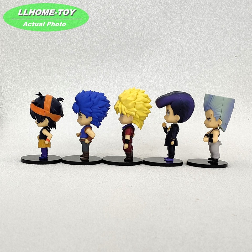 Anime JoJo's Bizarre Adventure Polnareff Narancia 5pcs cute PVC Doll ...