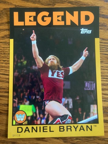 2016 Topps WWE 5x7 Jumbo 1986 Variation Gold 04/10 Slight Ding Daniel ...