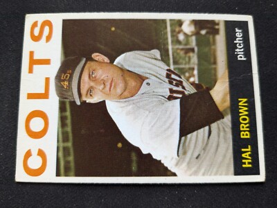 1964 Topps Baseball Card # 56 Hal Brown - Houston Colt .45's (VG) | eBay