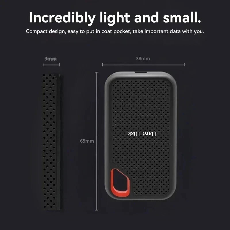 Portable Drive 2TB External Hard Drive Classic Black - PC Laptop and ...