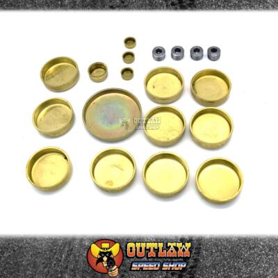 AEROFLOW BRASS WELSH PLUG KIT W/PLASTIC BARBELL FITS GM LS SERIES ...