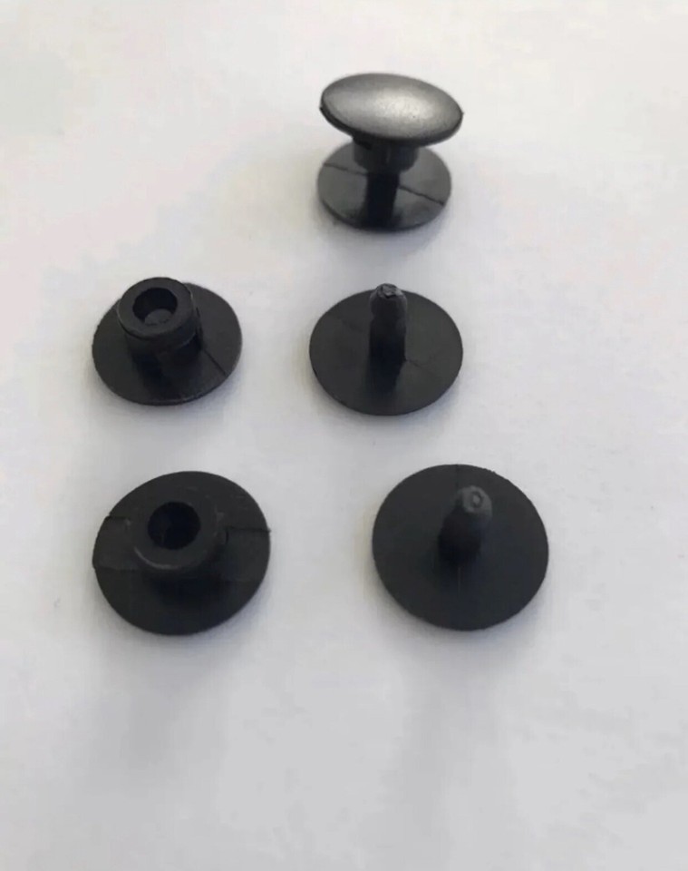 2 SOLID BLACK MATTE RIVETS, BUTTON REPLACEMENT FITS CROCS FAST USA SHIP ...