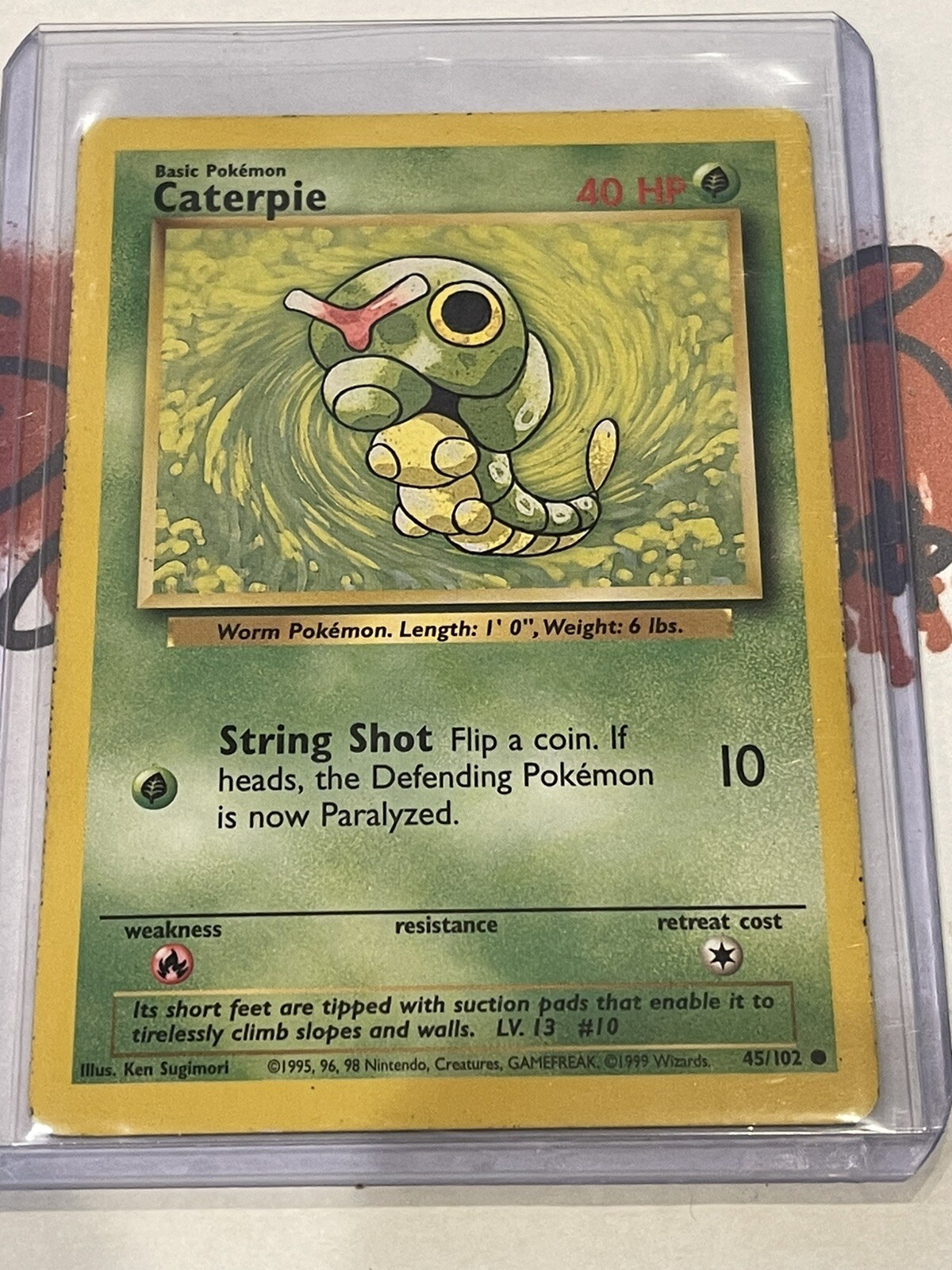 Pokemon 1999 Base Set Common Caterpie 45/102 (Pk110) | eBay