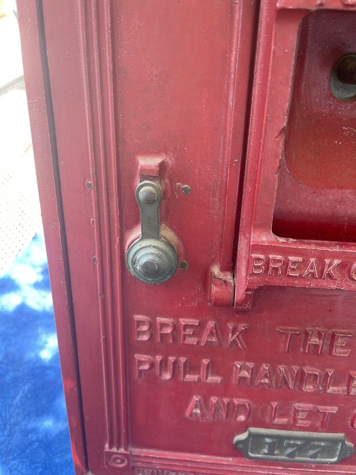 Antique Fire Alarm Metal Box With Key | eBay