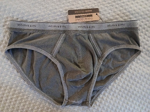 Intimissimi Men's Brief Washed Collection Black (Greyish) Size L ...