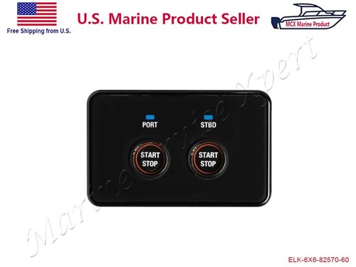 Yamaha Outboard Main Station DEC Twin Panel Switch 6X6-82570-60-00 | eBay