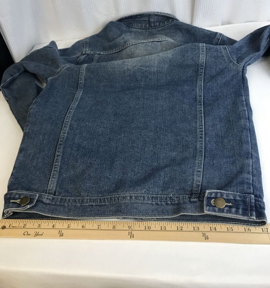 Vintage JIM BEAM Denim Jacket Men’s Medium Whiskey Trucker Faded Cotton ...
