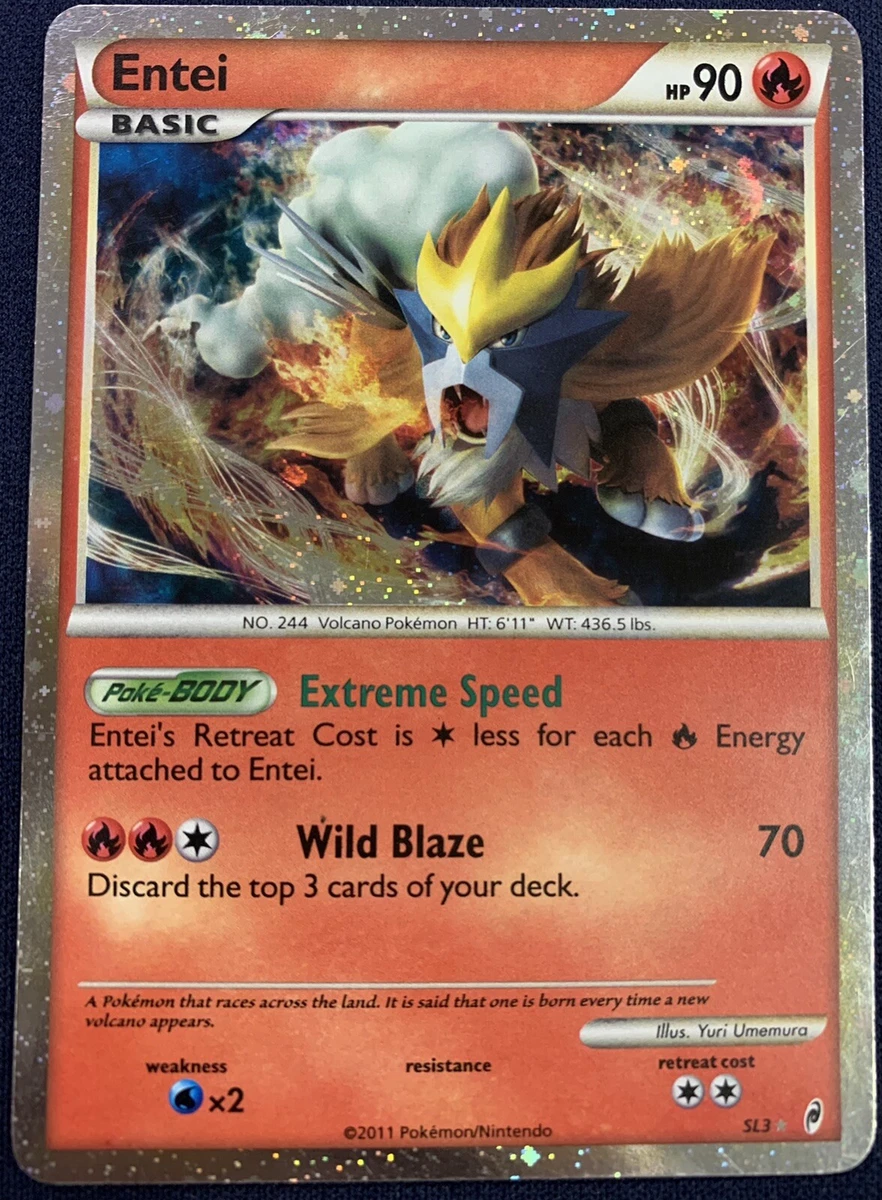 Shiny Entei Card